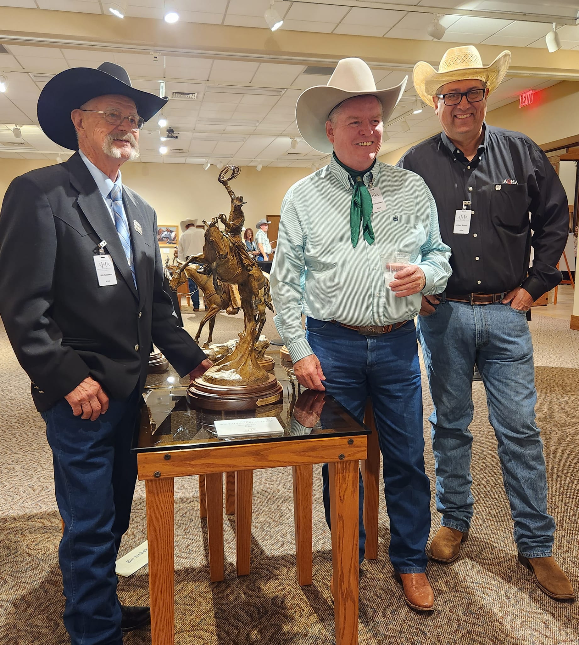 Bill receiving the Steeldust Award from AQHA Museum – Bill Nebeker